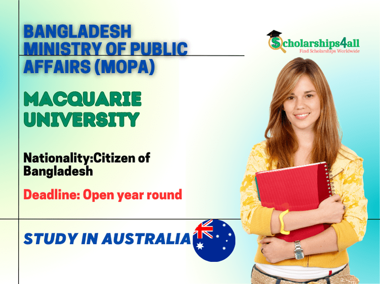 Bangladesh Ministry of Public Affairs (MoPA) Scholarship at Macquarie ...