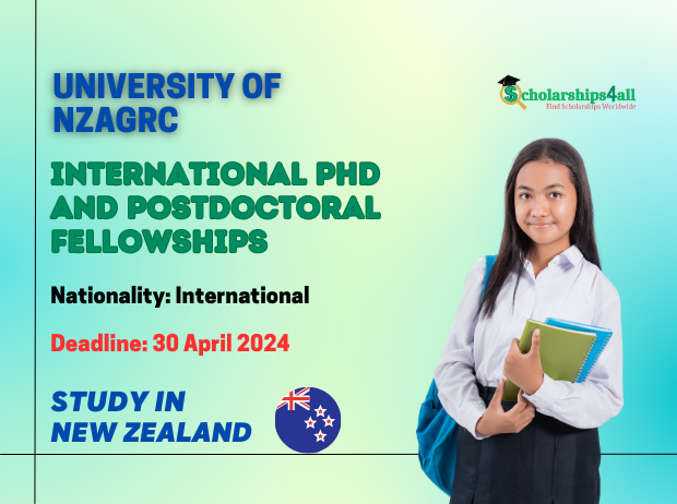 NZAGRC International PhD and Postdoctoral Fellowships in New Zealand ...